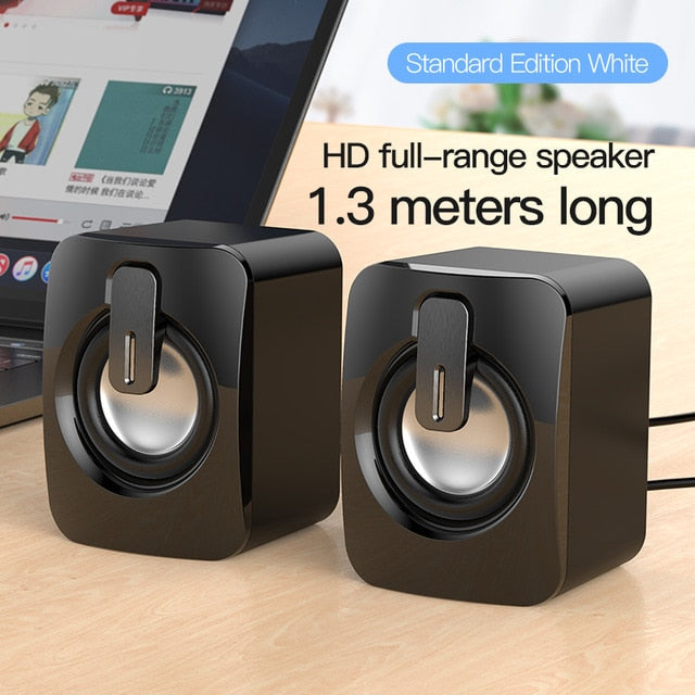 Mini Computer Speaker USB Wired Speakers 3D Stereo Sound – TheGoodSoft.net